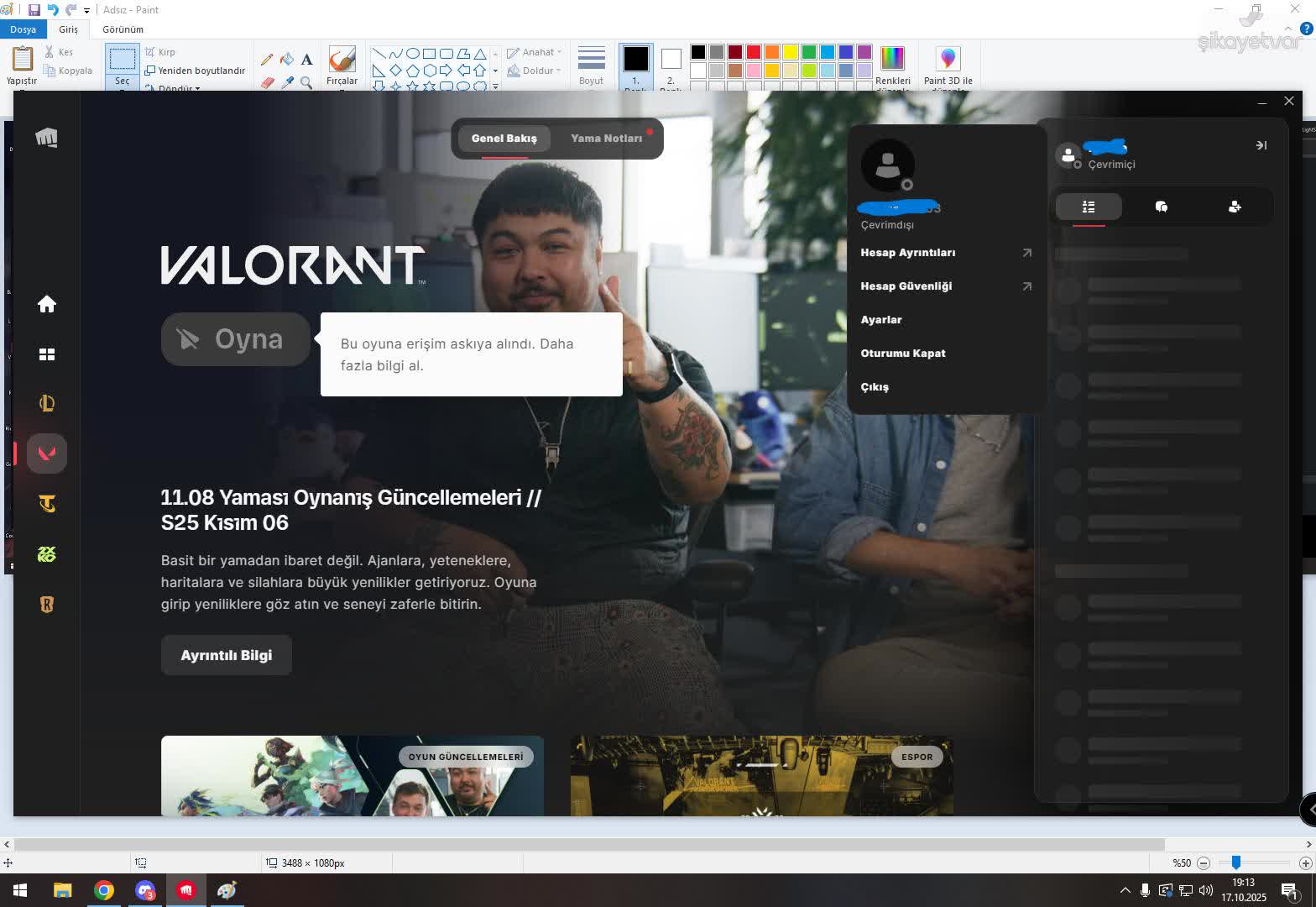 GamerMarkt Satın Aldığım Valorant Hesabı 48 Saatte Geri Alındı ...