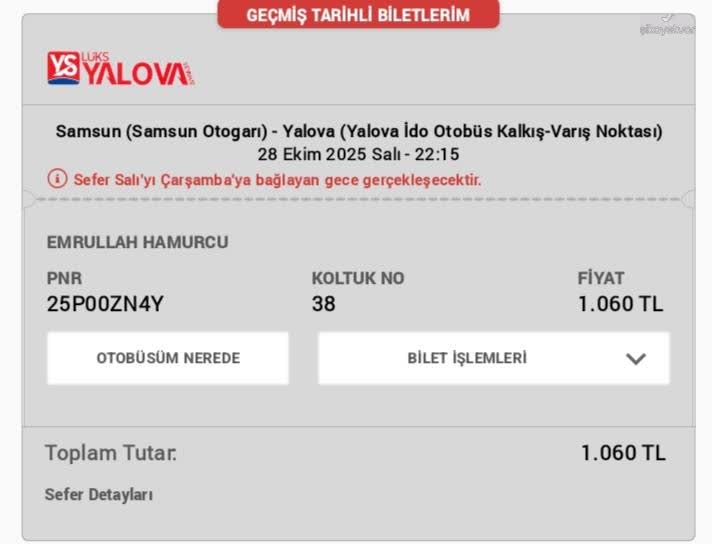 Lüks Yalova Seyahat Otobüs Otogara Girmedi Taksi Ücreti Ödedim ...