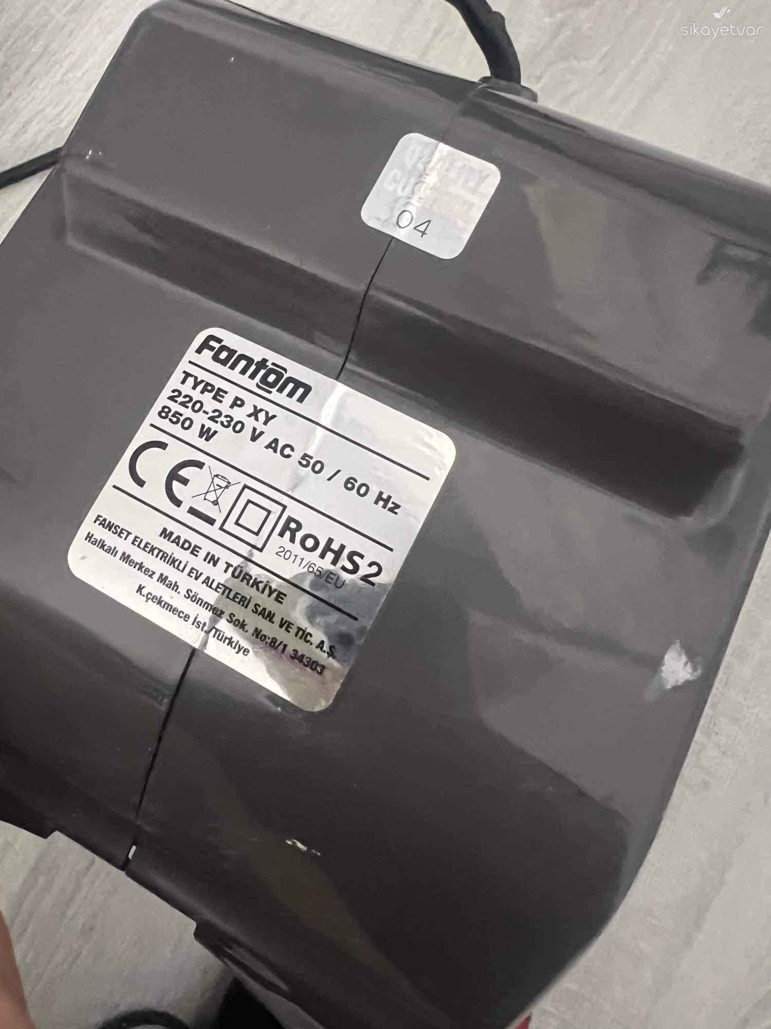 Fanset Elektrikli Ev Aletleri Fantom Provac P5000 Süpürge Beklentileri ...