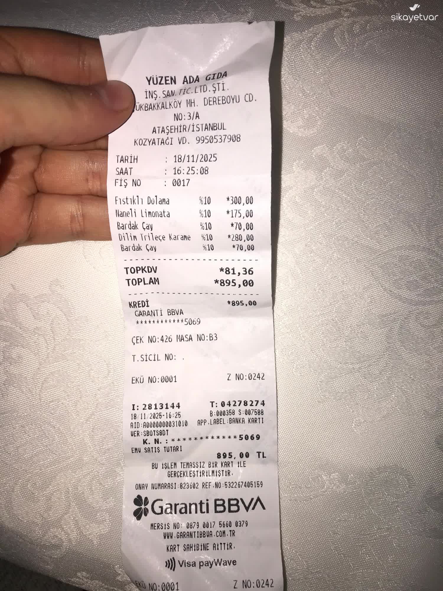 Yemediğim Ürünün Ücretini Ödedim Mado İlgisizliğiyle Karşılaştım ...