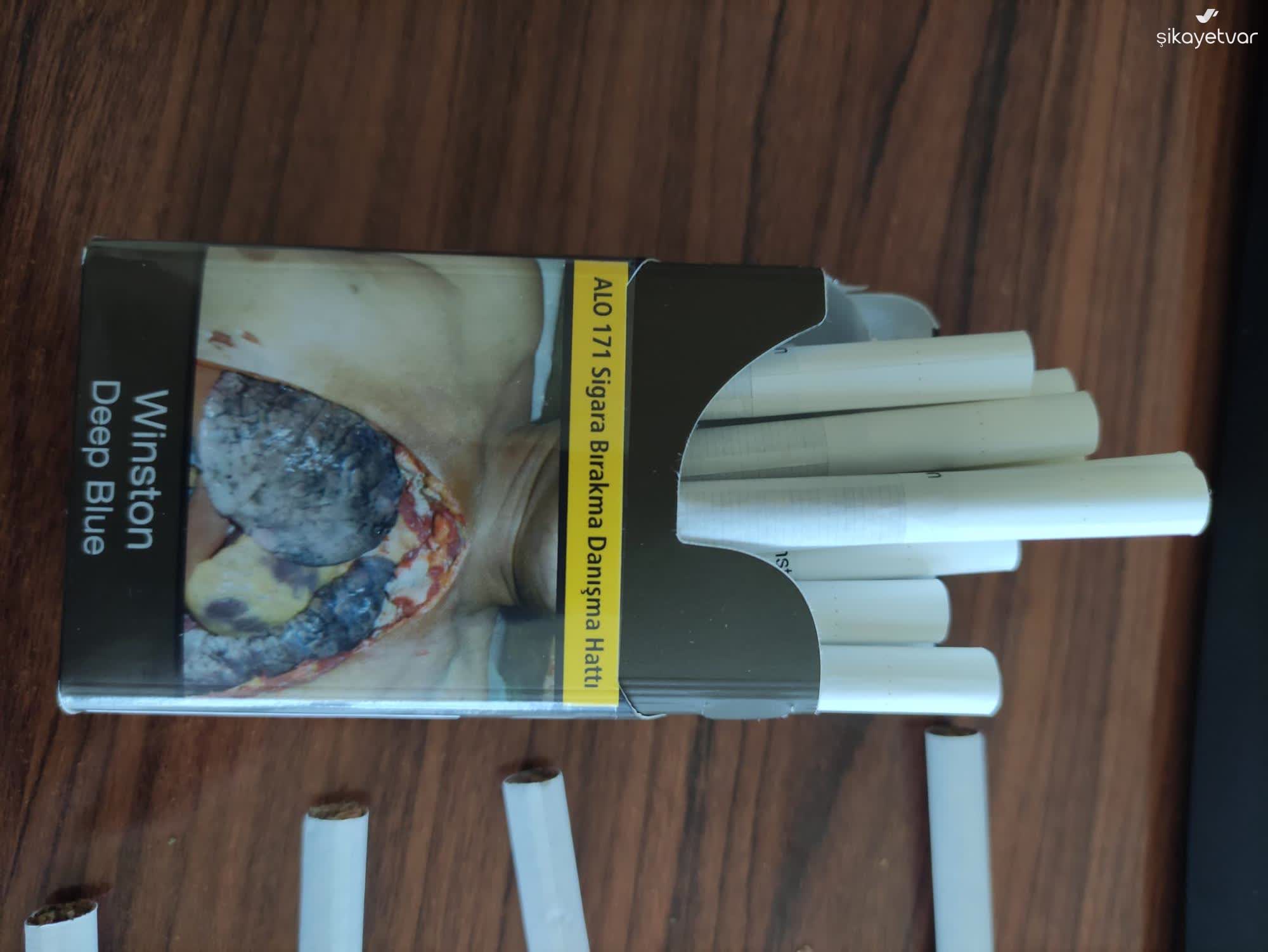 JTI Winston Deep Blue Sigara Paketlerinde Filtreden Kaynaklı Kalite ...