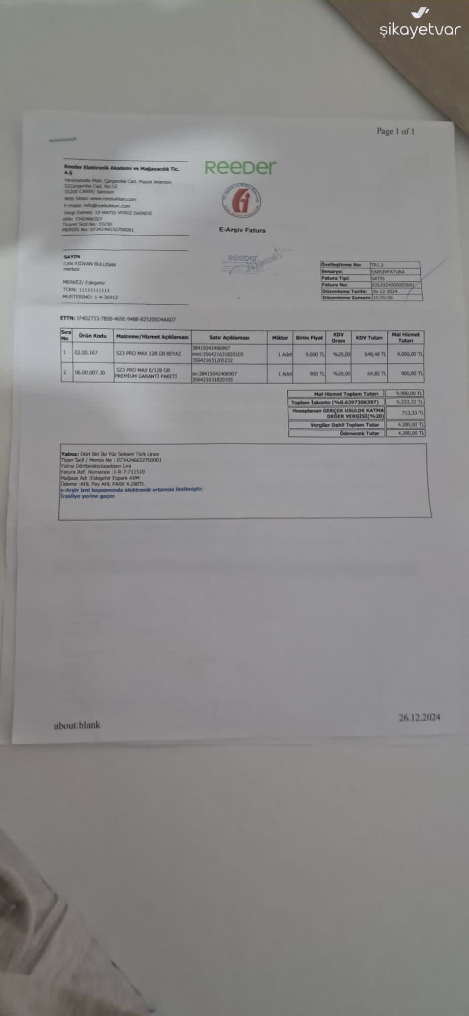 Reeder Kasko İle Cihaz Yenilemede Sürekli Bekletme Ve Ek Ücret Talebi ...