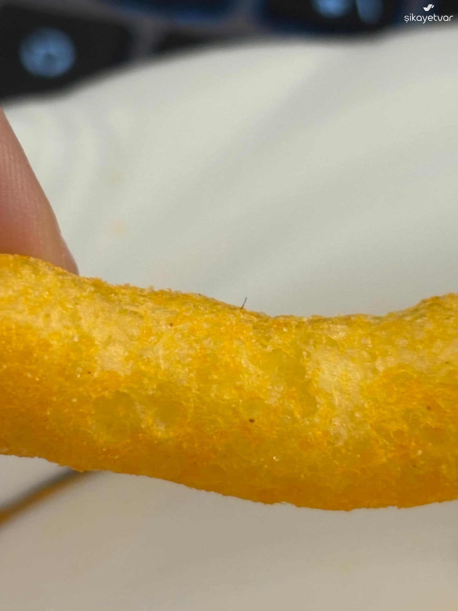 Cheetos Peynir Aromalı Üründe Kıl Benzeri Yabancı Madde Şoku - Şikayetvar