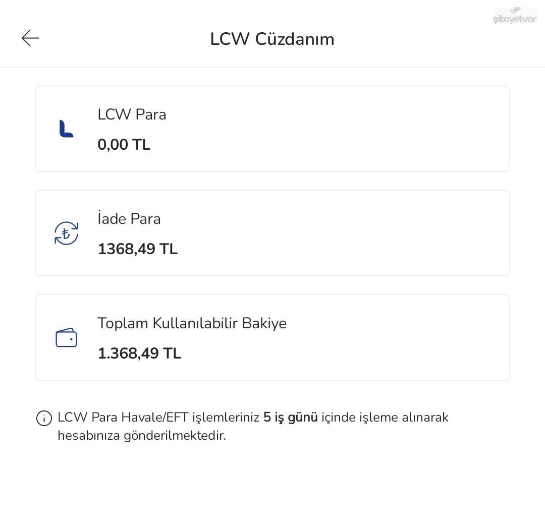 LC Waikiki Hediye Kartı İle Aldığım Ürünün İadesi Yanlış Şekilde LCW ...