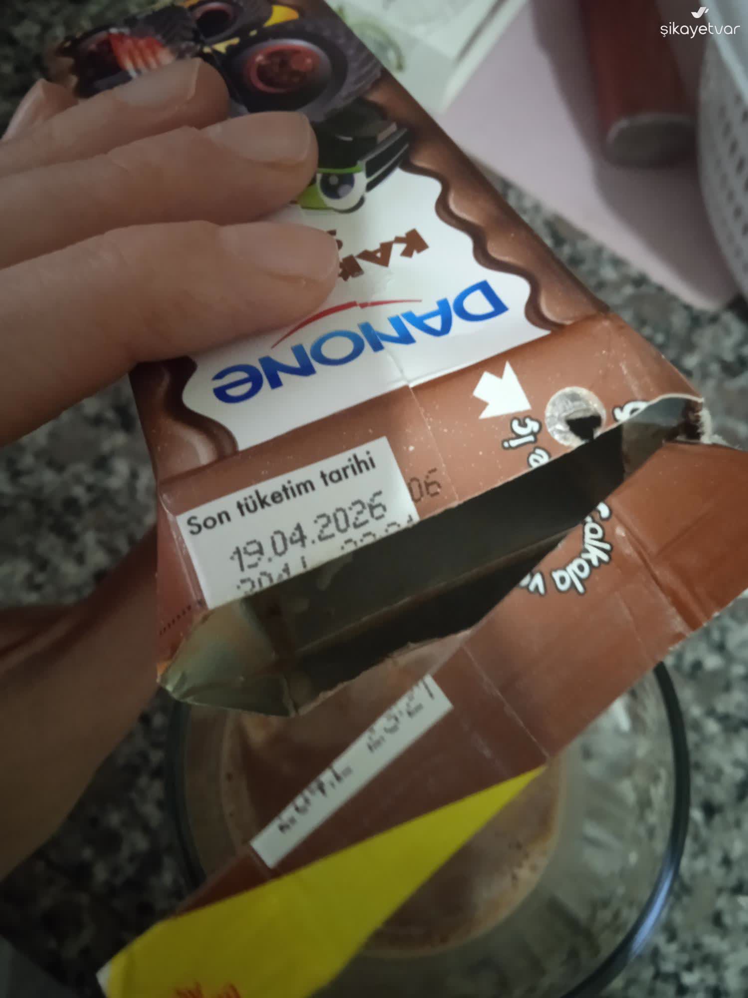 Danone Tikveşli Danone Kakaolu Sütün Bozuk Çıkması Ve Para İadesi ...