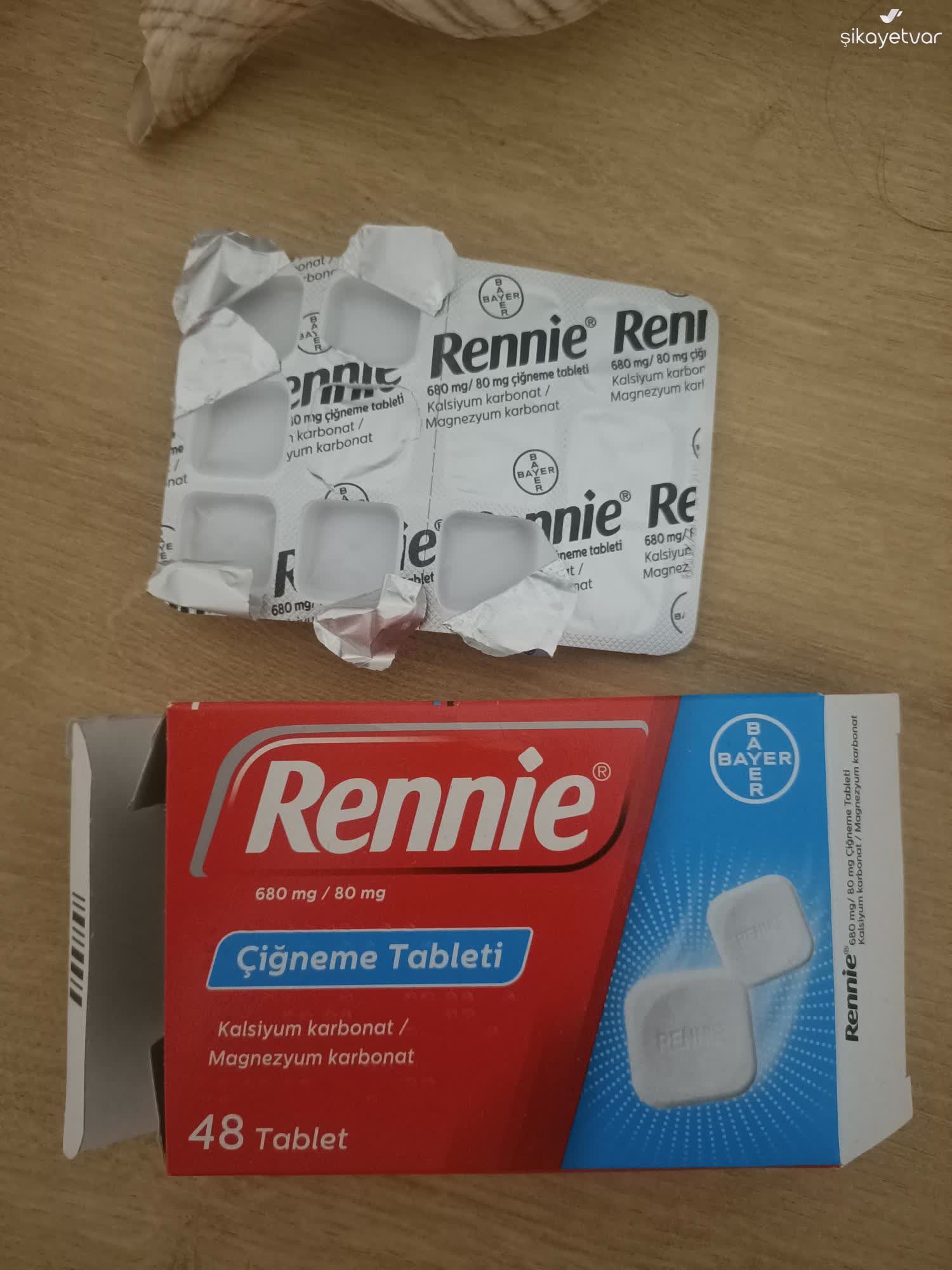 Bayer Rennie Tabletlerde Tat Ve Etki Sorunu: Güvenilirlik Ve Kalite ...