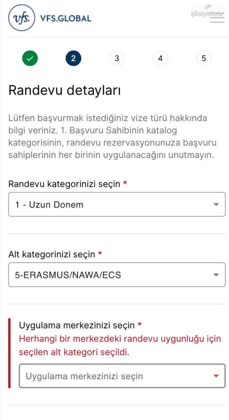 VFS Global'den Polonya Erasmus Vizesi İçin Randevu Alamıyorum ...