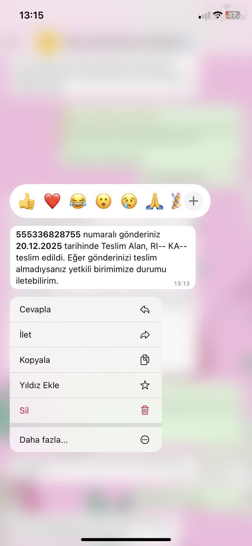 DHL eCommerce Türkiye Teslim Edilmediği Halde Teslim Edildi Gösterilen ...
