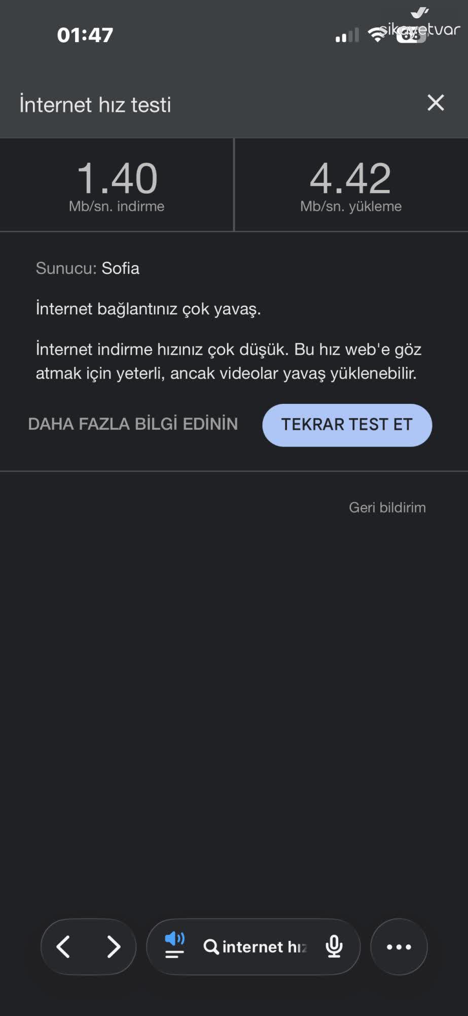 Kablo TV Taahhüt Edilen Hız Sağlanamıyor Ve Müşteri Hizmetleri İhmâl ...