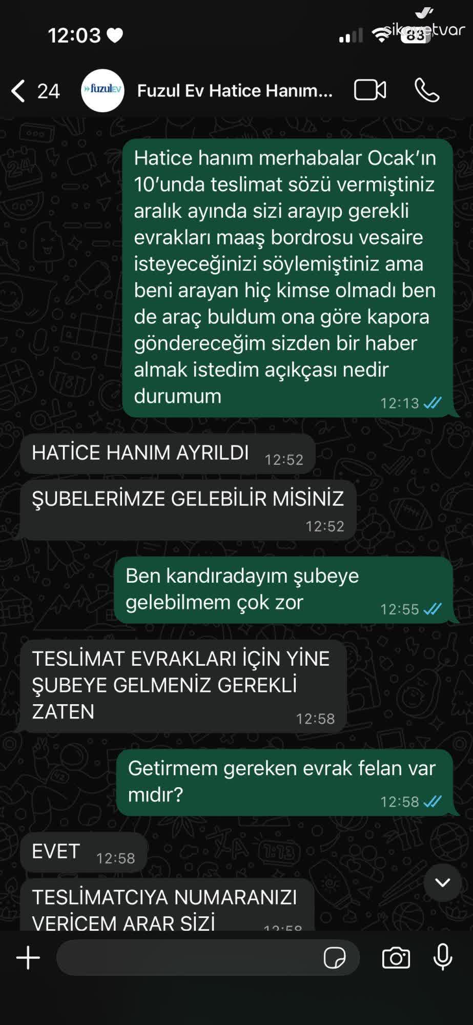 Fuzul Otomotiv Teslim Tarihine Uyum Sağlanmaması Ve Net Bilgi Eksikliği ...