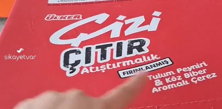 Ülker Çizi Çıtır Yerine Yırtık Açılmış Ürün - Şikayetvar