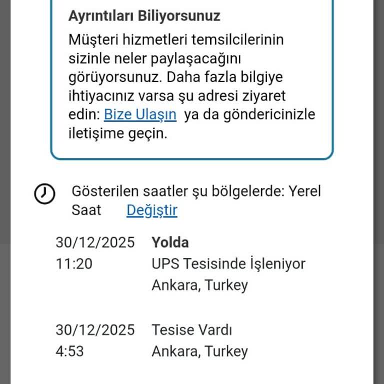 UPS Türkiye Paketim 11 Gün Boyunca Teslim Edilmedi Ve Müşteri ...