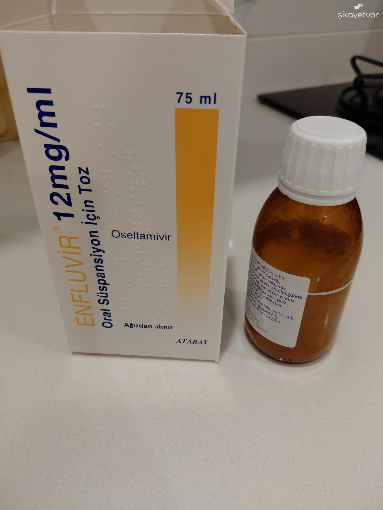 Atabay İlaç Firması Enfluvir Şurubu Çocukta Şiddetli Kusma Ve ...