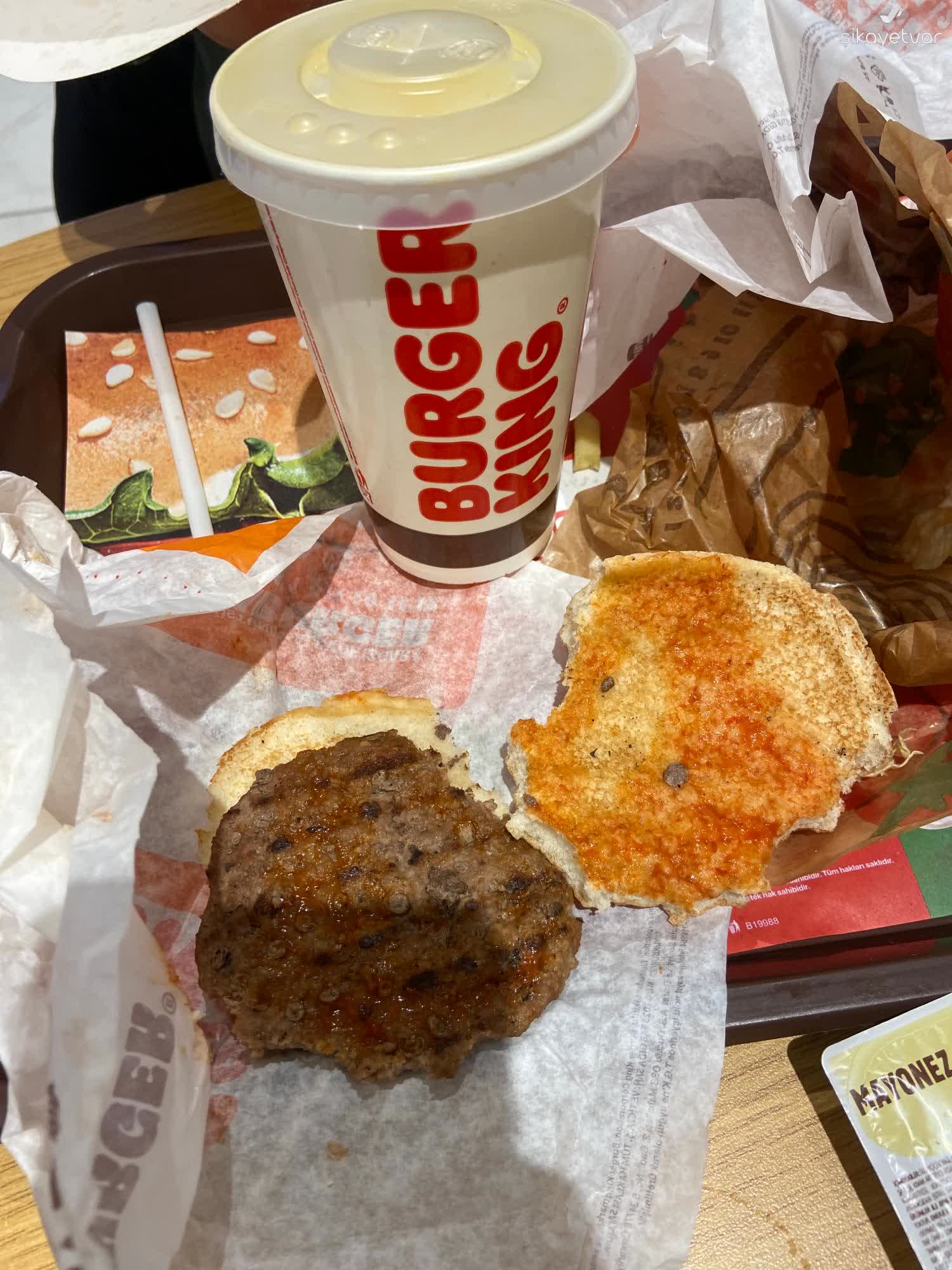 Burger King Çocuk Menüsündeki Hamburgerin Acı Olması - Şikayetvar