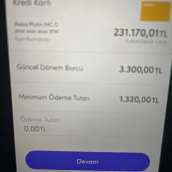 Akbank İade Tutarının Mevcut Ekstre Borcundan Düşürülmemesi - Şikayetvar