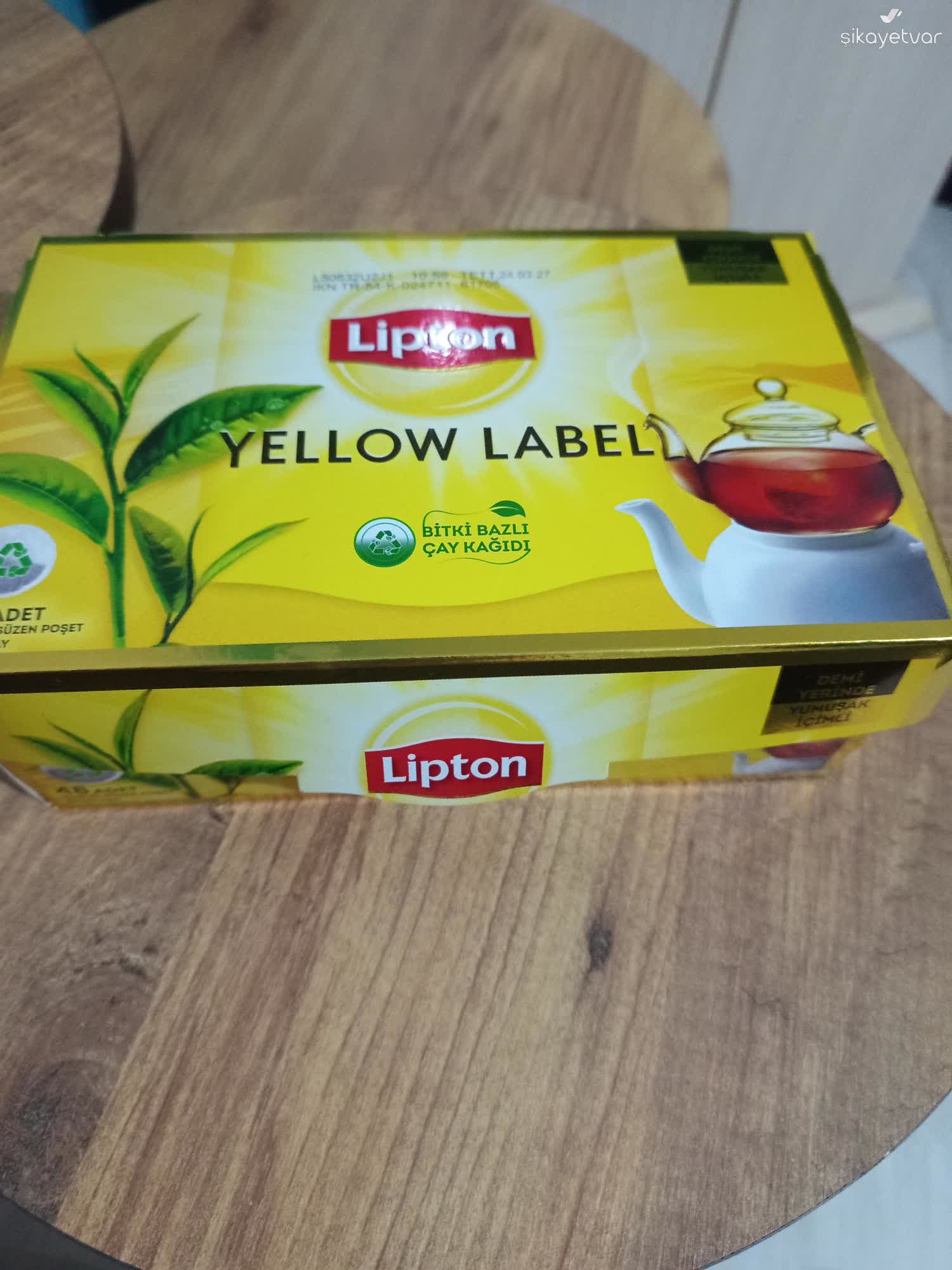 Lipton Yellow Label Poşet Çaylarda Sürekli Yırtılma ve Patlama Sorunu ...